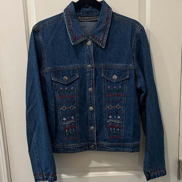 New Identity | Jackets & Coats | Vintage Embroidered New Identity Denim ...